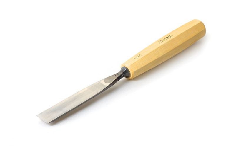 Straight woodcarving gouge M-stein, sweep 1. Tools for wood working.