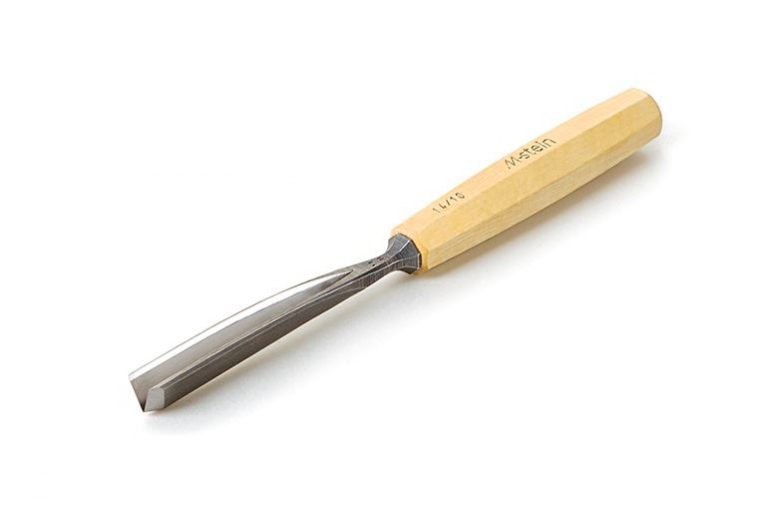 Straight woodcarving gouge M-stein, sweep 14. For wood carvers.